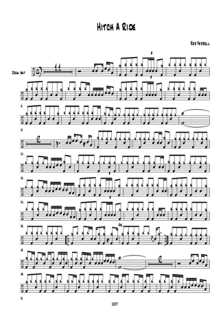 Boston - Hitch a Ride - Sheet Music For Drums