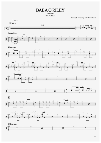 Jimi Hendrix - Fire - Sheet Music For Drums